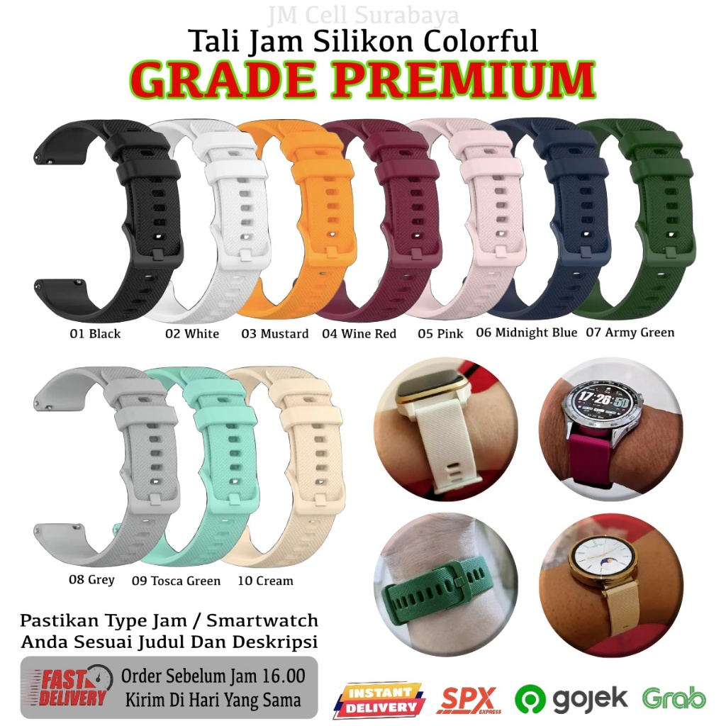 Jual Strap Tali Jam Coros Pace Pro 3 Apex 2 46mm - Soft Silikon Rubber ...