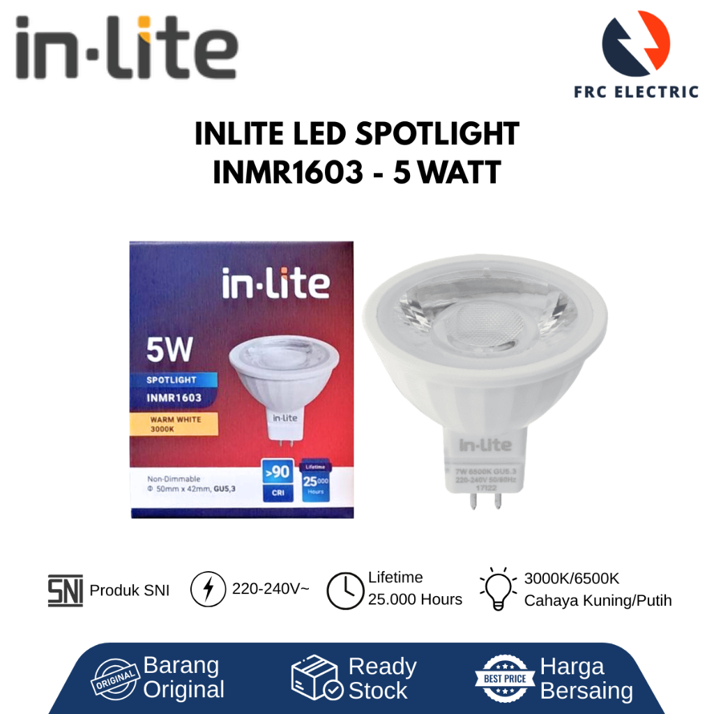 Jual InLite Lampu LED Spot INMR1603 - INLITE INMR1603 5 WATT - Lampu ...