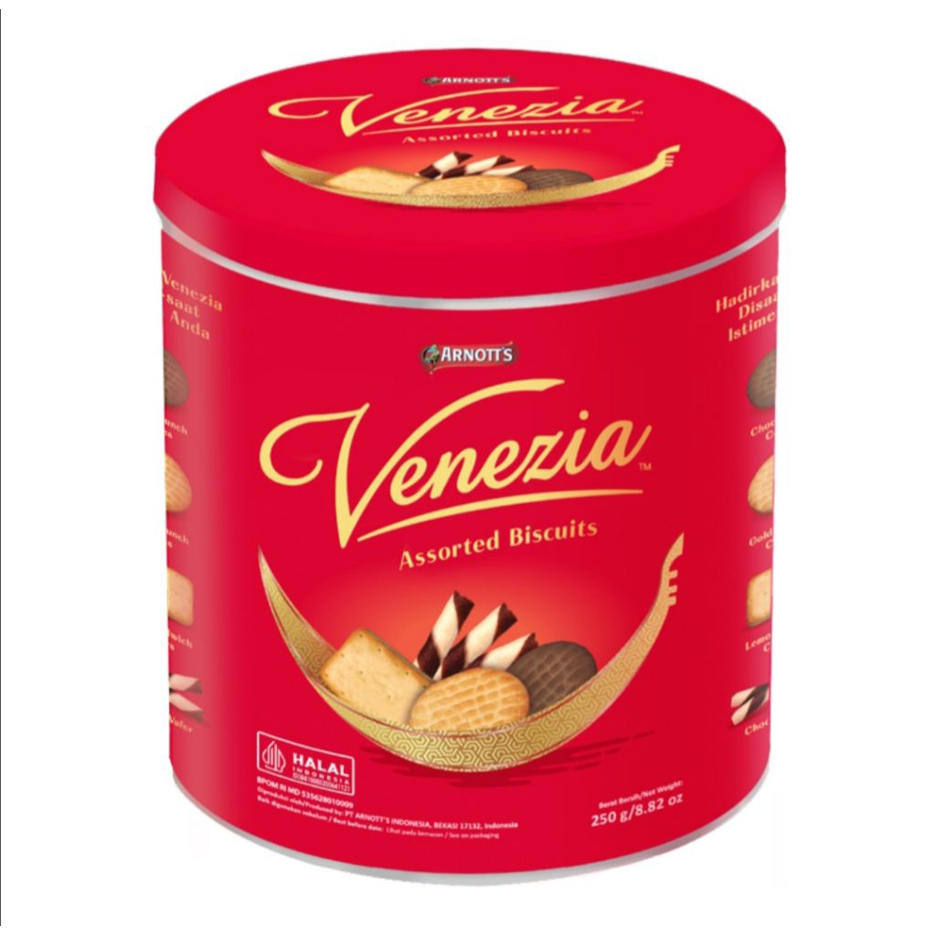 Jual ARNOTT'S VENEZIA BISKUIT KALENG ASSORTED 250 GR | Shopee Indonesia