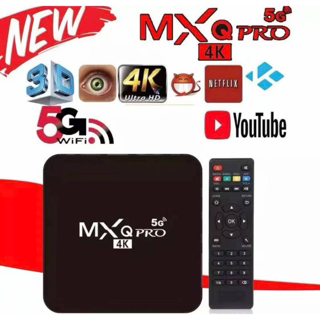 Jual Android Smart TV Box MXQ Pro Android 13.0 5G WIFI 16GB+256GB STB ...