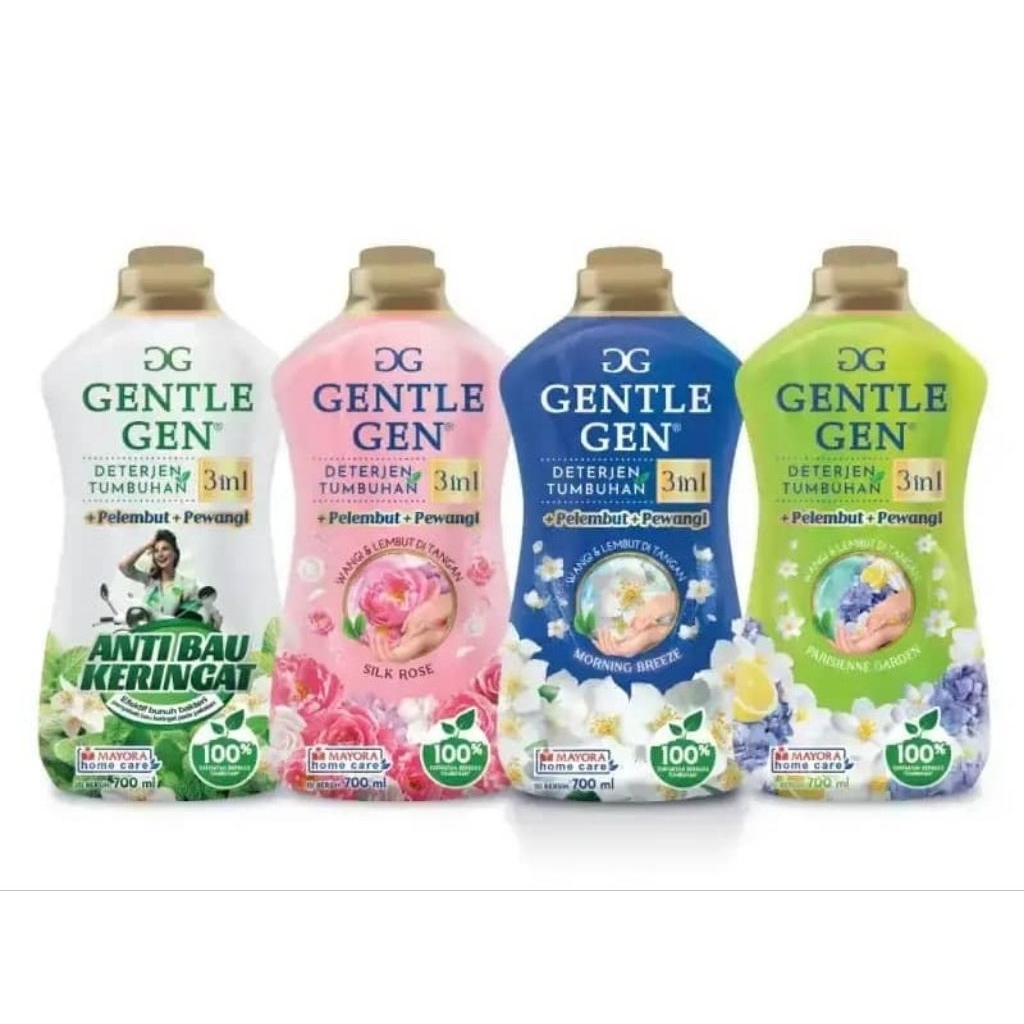 Jual Gentle Gen Deterjen Cair Konsentrat Botol 700 ML | Shopee Indonesia