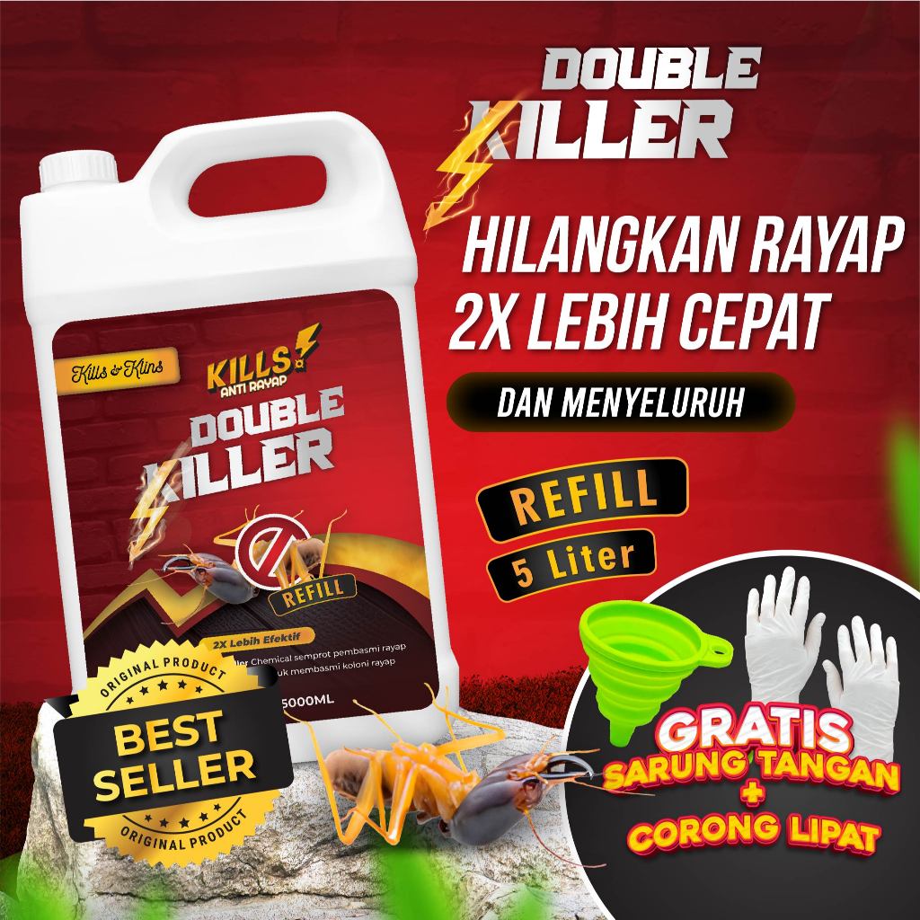 Jual KILLS ANTI RAYAP DOUBLE KILLER 5 LITER | ANTI RAYAP AMPUH ...
