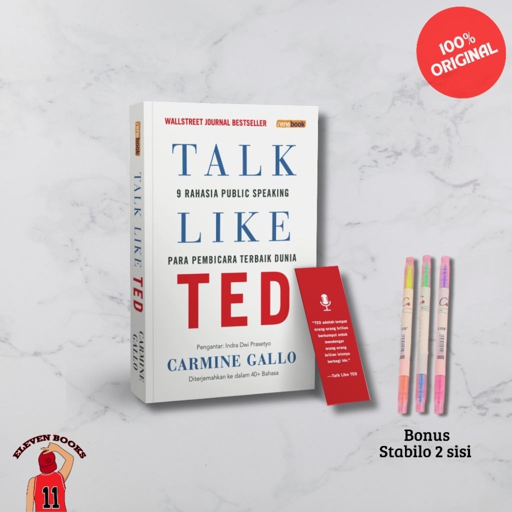 Jual Eleven Books Buku Talk Like TED - Carmine Gallo (Renebook ...