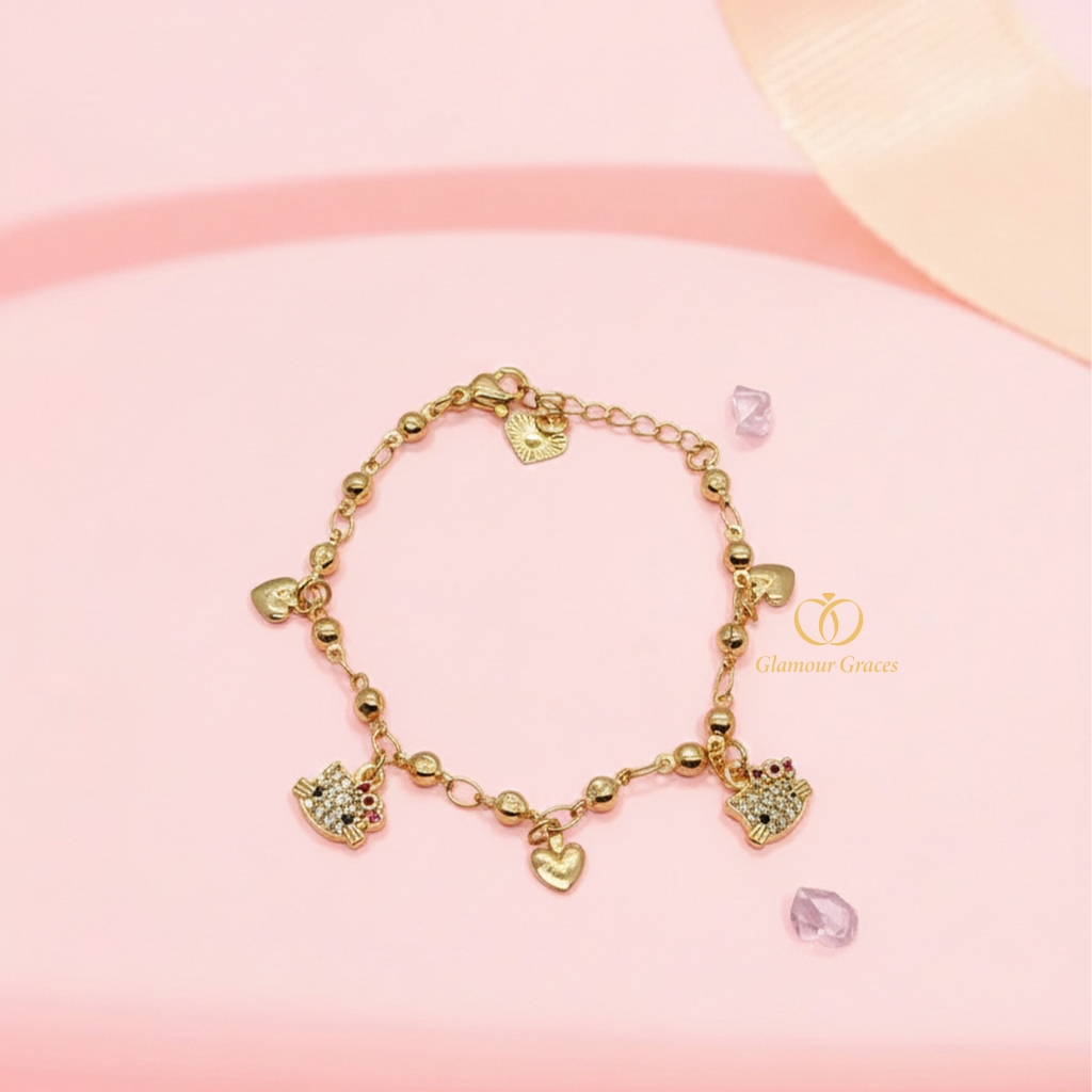 Jual Glamour Gracess - Gelang Anak Titanium Anti Karat Hello Kitty ...