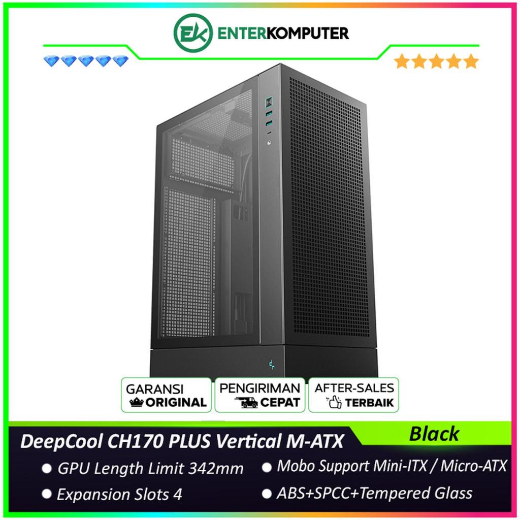 Jual DeepCool CH170 PLUS Vertical M-ATX Compact Case / Casing PC ...