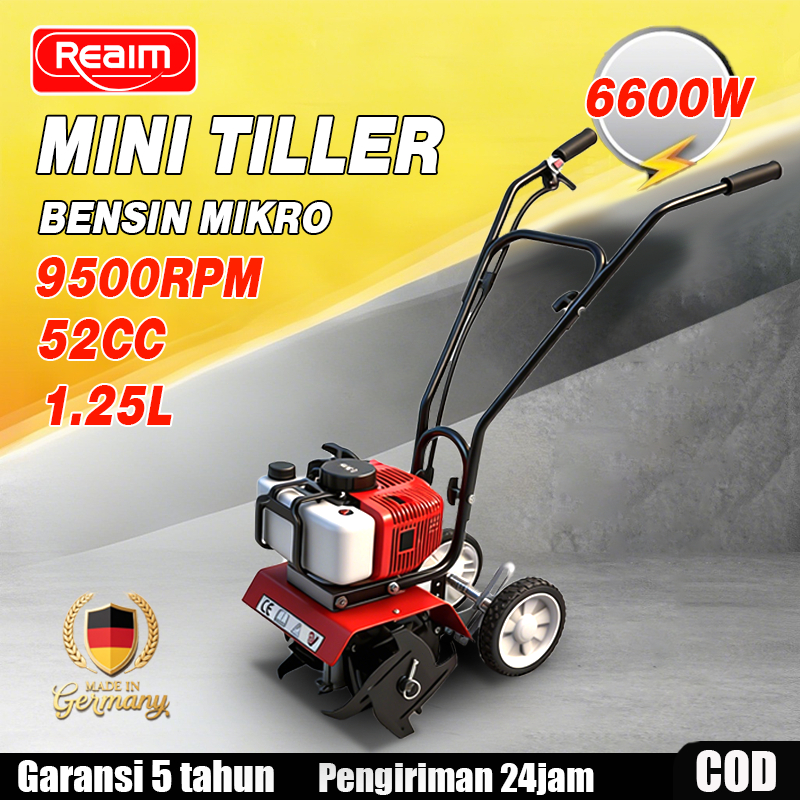 Jual Reaim Cultivator Mini Tiller Bensin Mikro Alat Pengolah Tanah ...