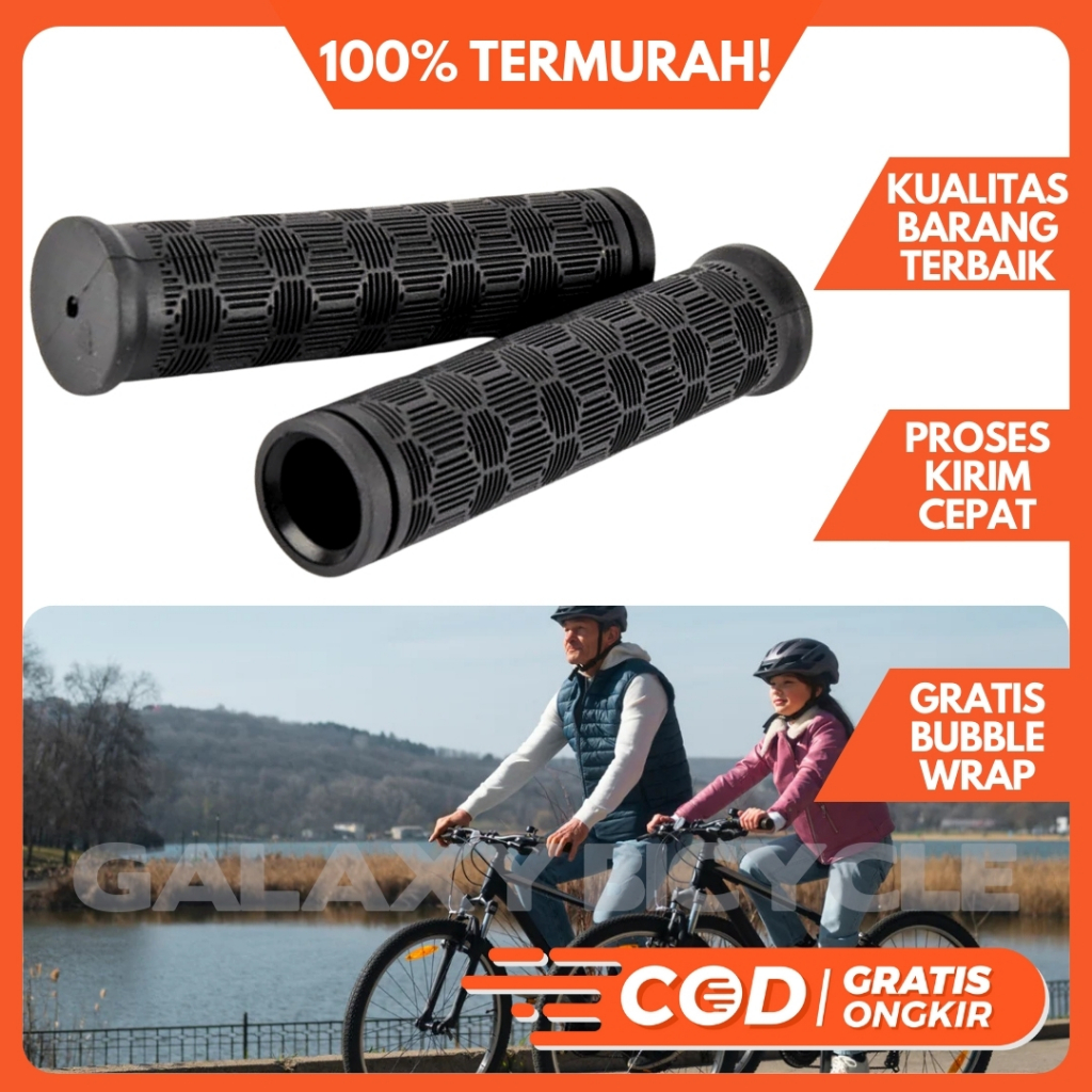 Jual Hand Grip Sepeda GR5 Grip Hitam Sepeda MTB Sepeda Lipat Fixie BMX ...