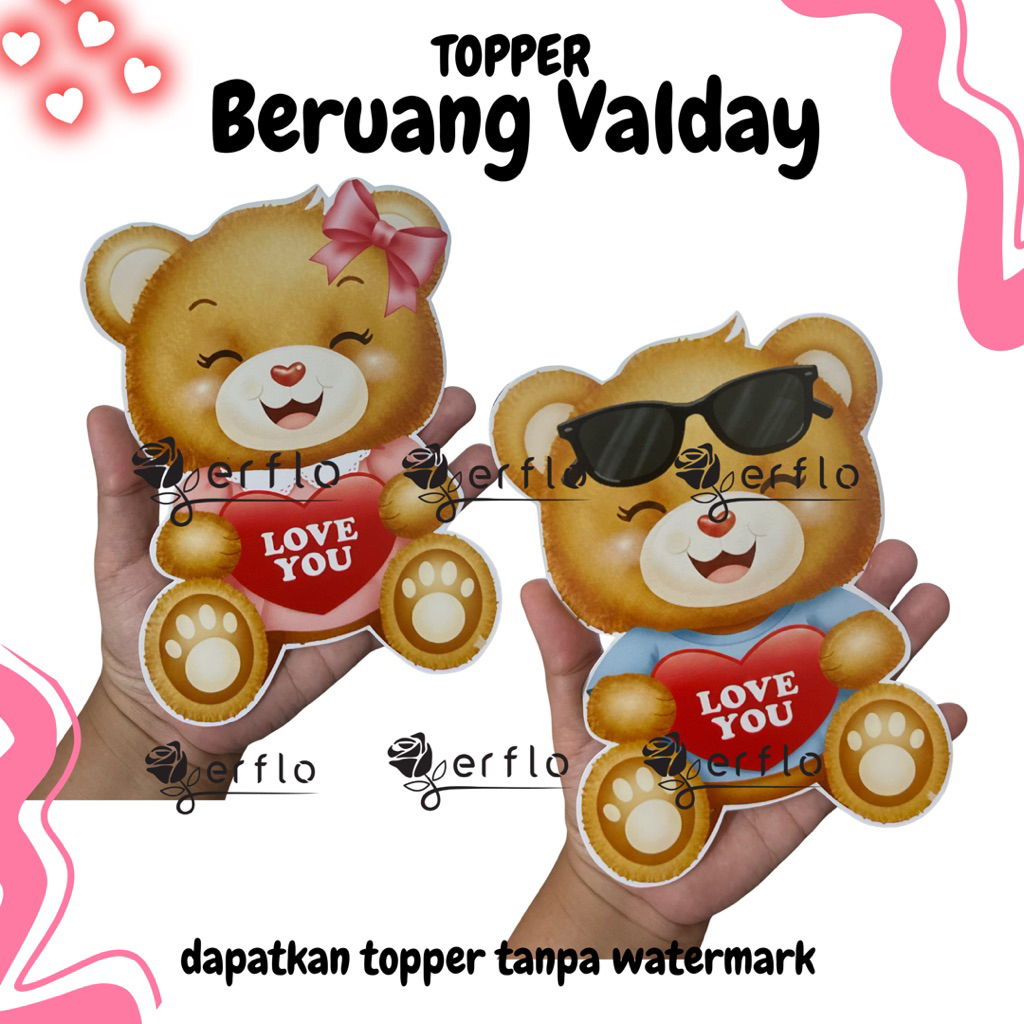 Jual Topper Beruang Valday hanya Gambar | Shopee Indonesia