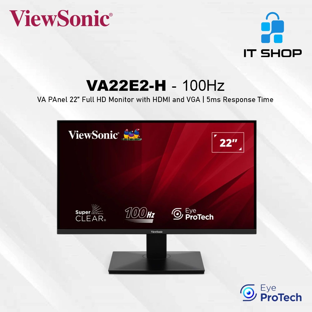 Jual ViewSonic VA22E2-H VA Panel Full HD Monitor 22 Inch - 100Hz ...