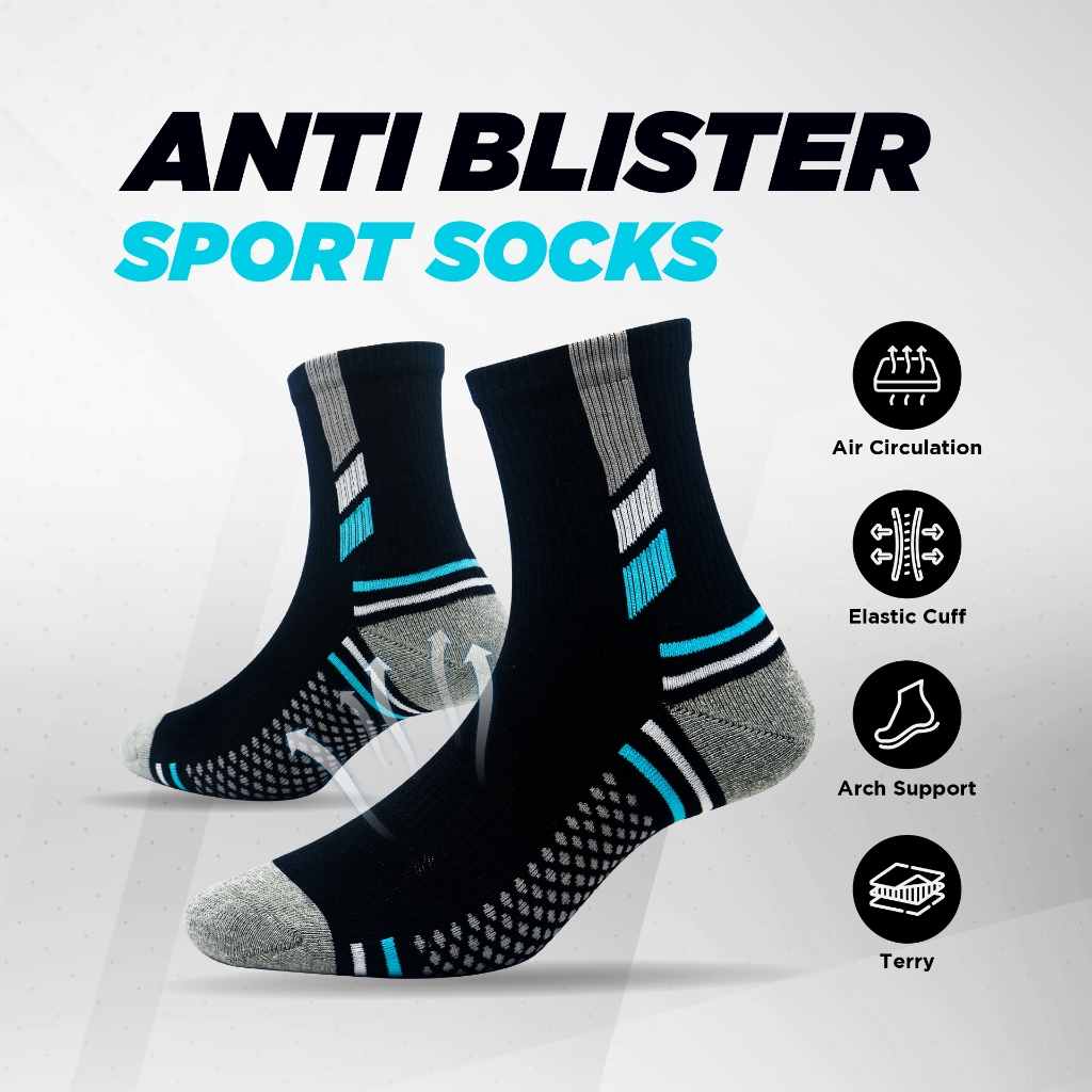 Jual MECS - Montana Quarter Black - Kaos Kaki Olahraga Sebetis -Pria ...