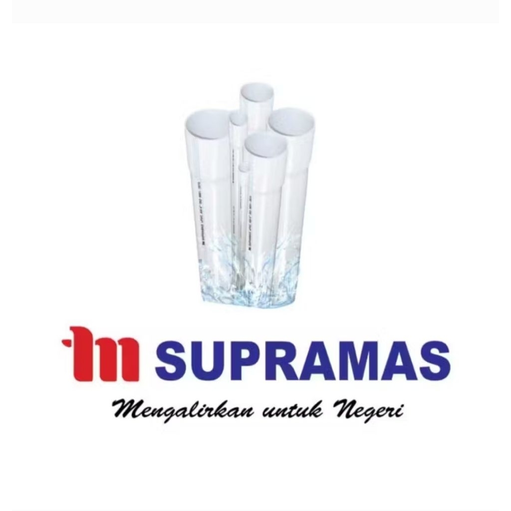 Jual Pipa PVC 3/4" AW SUPRAMAS Putih 1 Meter Tanpa Timbal Original ...