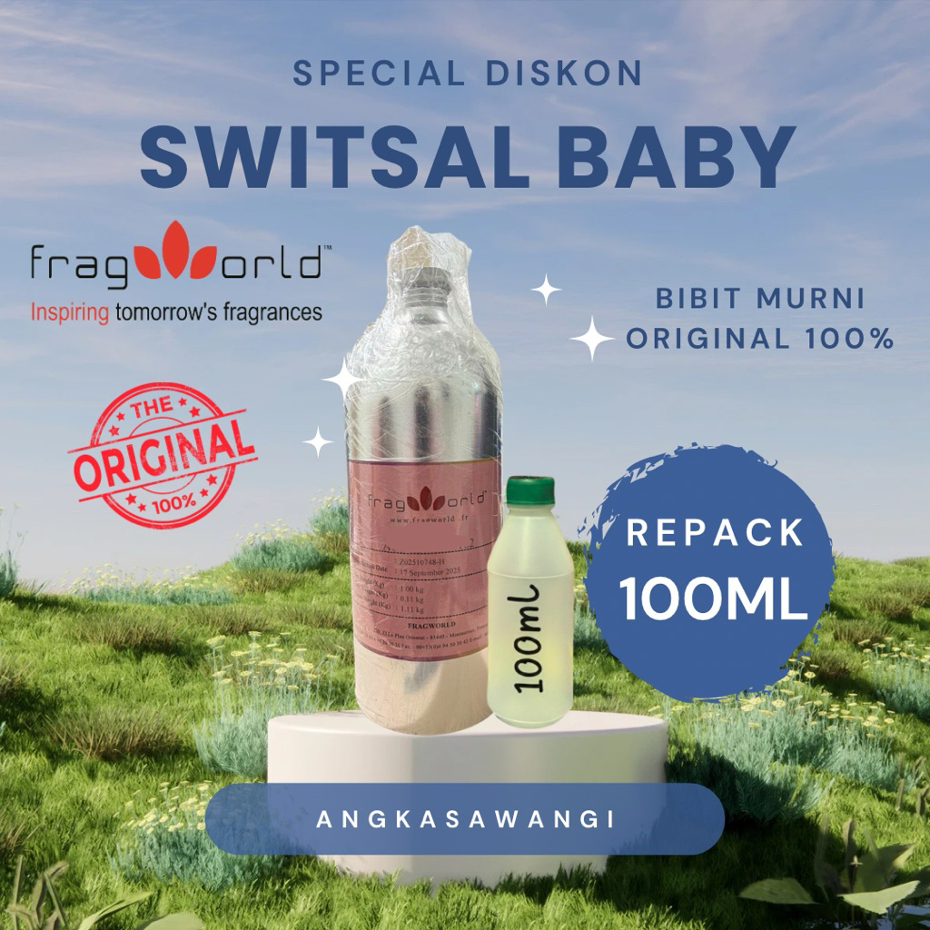 Jual ( 100 GRAM ) FRAGWORLD SWITZAL BABY SEARAH AROMA SWITZAL KEMASAN ...