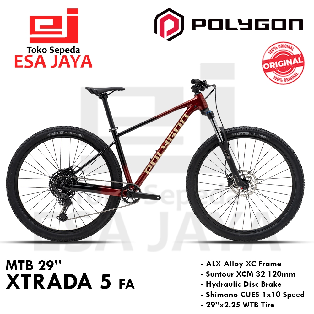 Jual Polygon Xtrada 5 FA 29” – MTB XC Shimano CUES 1x10 | Rem Hidrolik ...