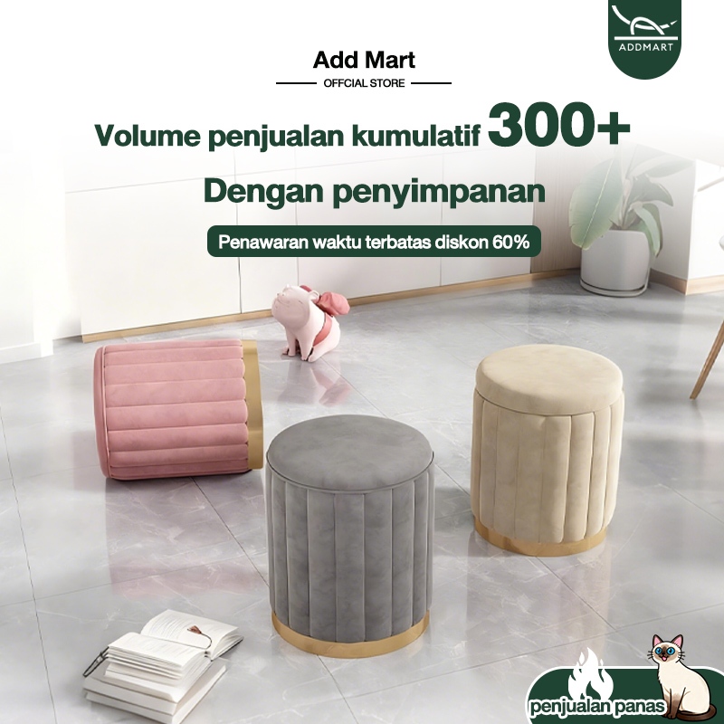 Jual Makeup Stool Kursi Rias Bangku Rias Bangku Samping Tempat Tidur ...
