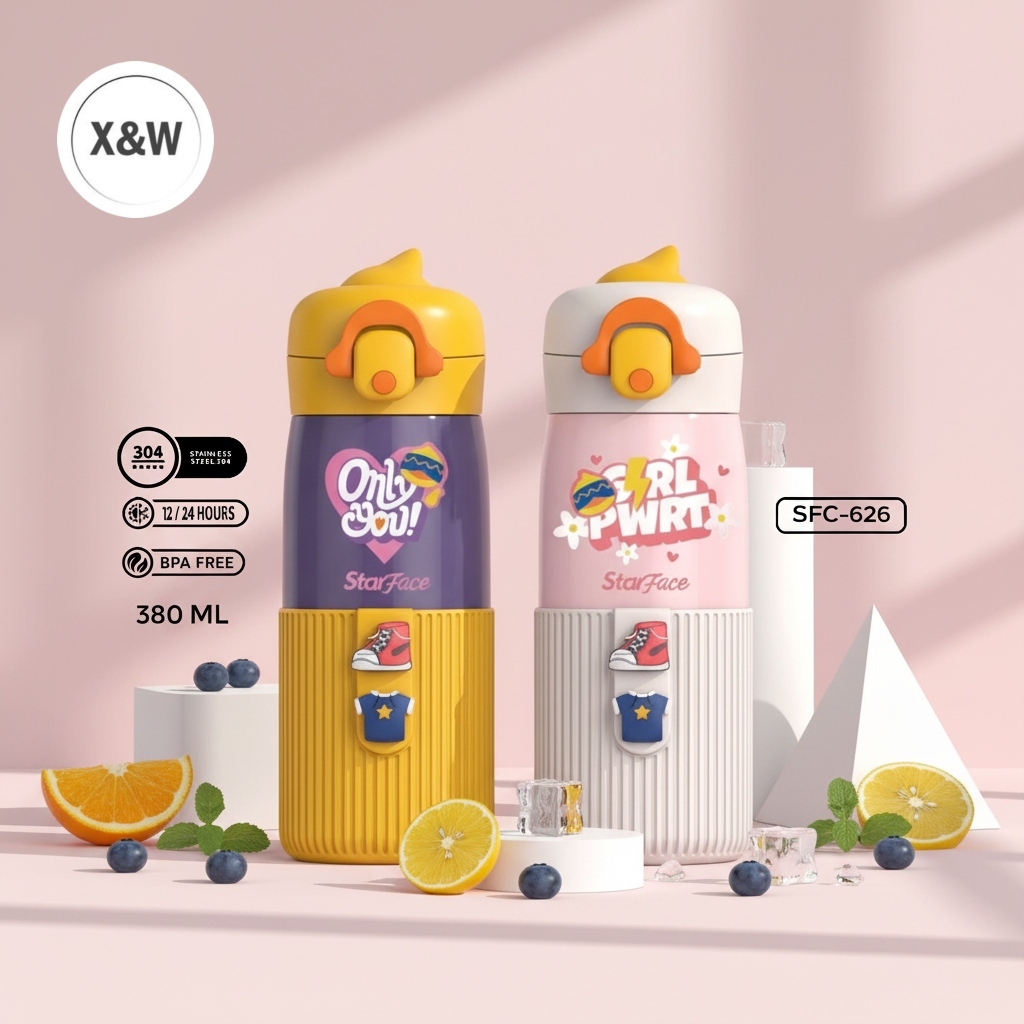 Jual X&W Botol Minum Stainless SFC-626 Tumbler Vacuum Flask Cover ...