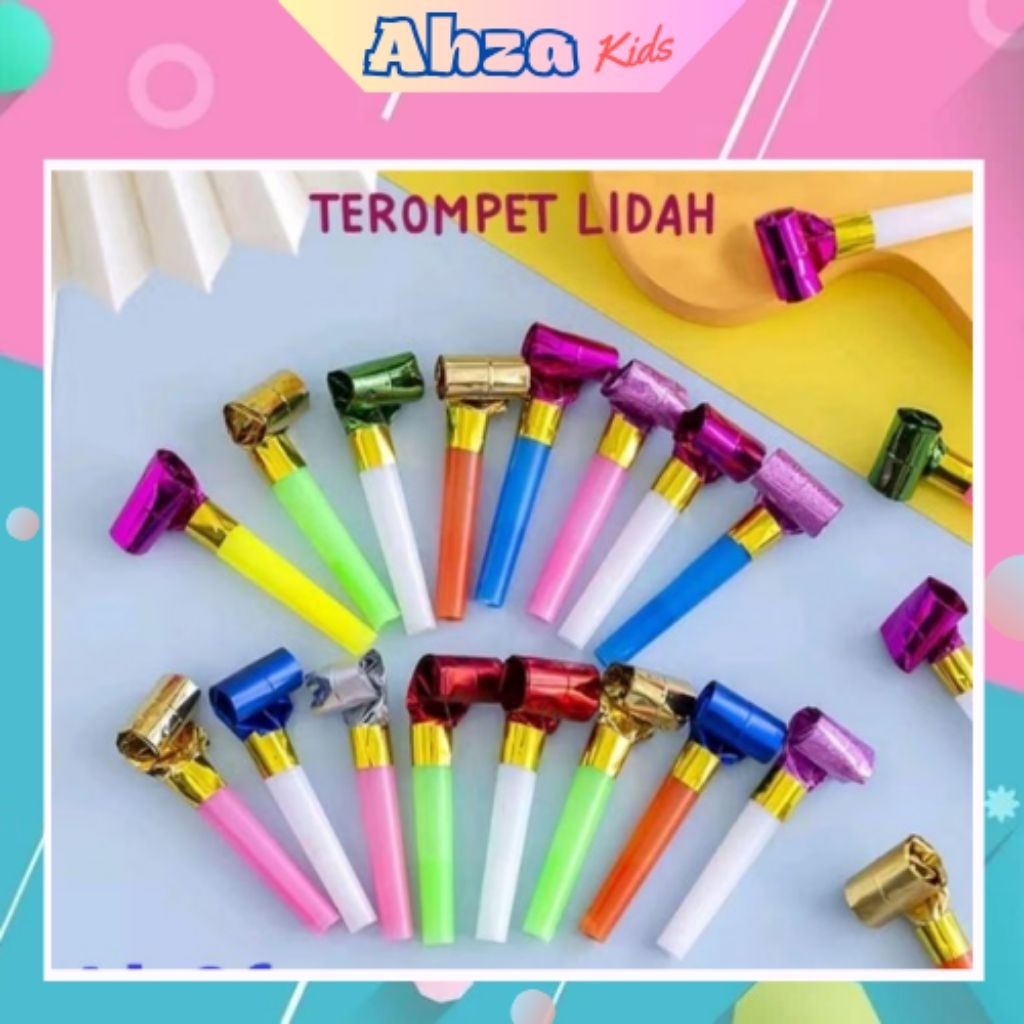 Jual 50 Pcs Terompet Lidah / Terompet Ulang Tahun / Suitan Lidah Kecill ...