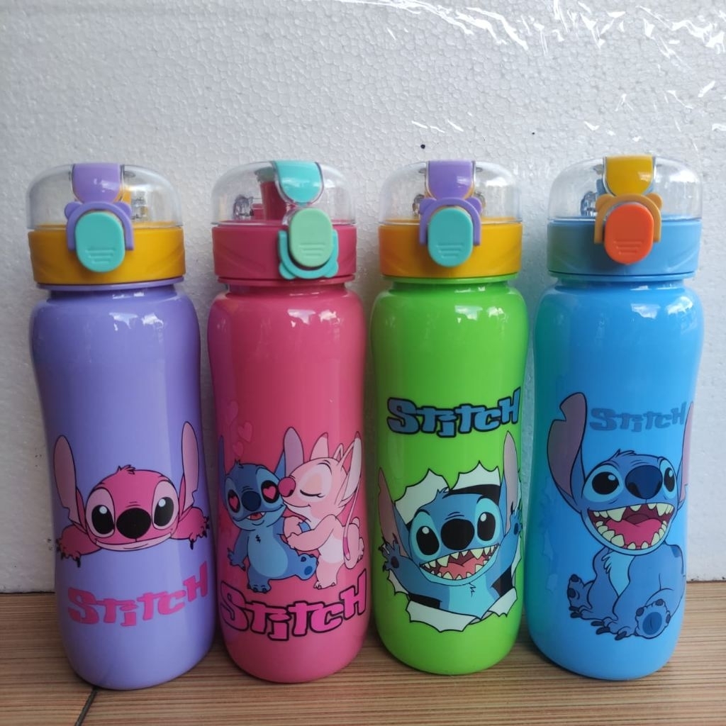Jual [ORGM] Botol Minum 500ml seri Stitch Warna Cerah Botol Minum ...