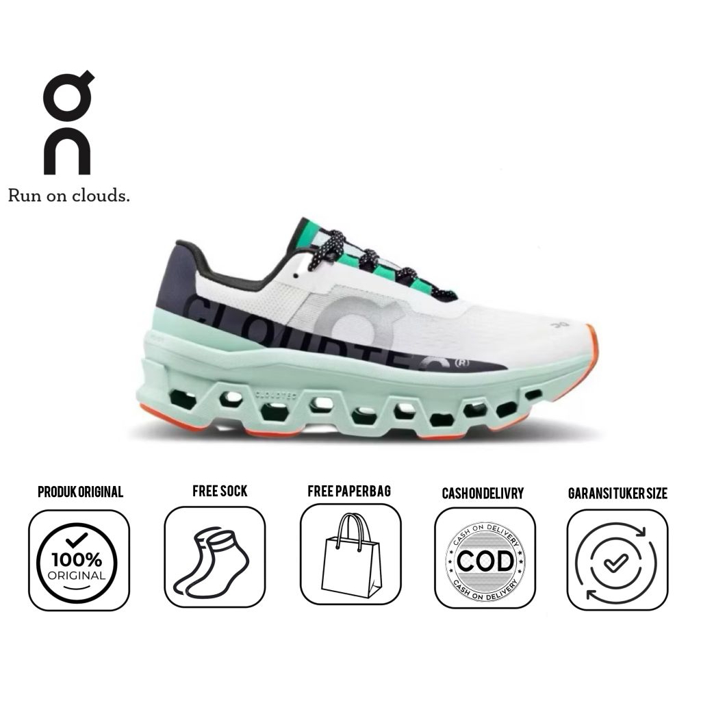 Jual Sepatu Oncloud Monster 2 Green & Undyed Liechtenstein Original ...