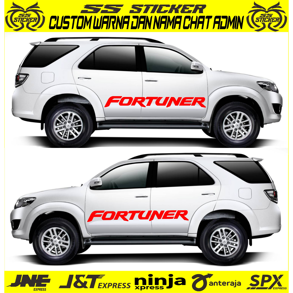 Jual Stiker Stiker Striping Body Mobil Fortuner Pajero Terbaru | Shopee ...