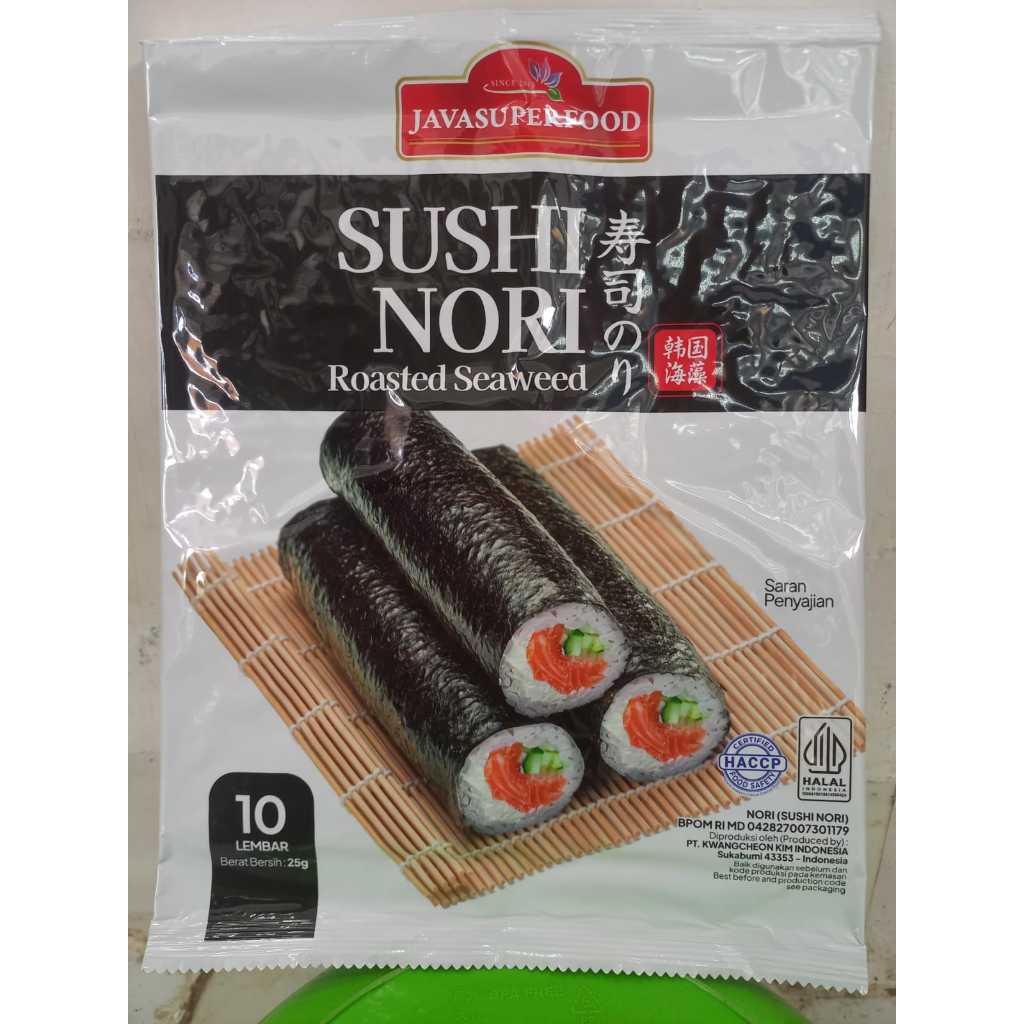 Jual Sushi Nori Java Super Food 25gr (10 lembar) | Shopee Indonesia