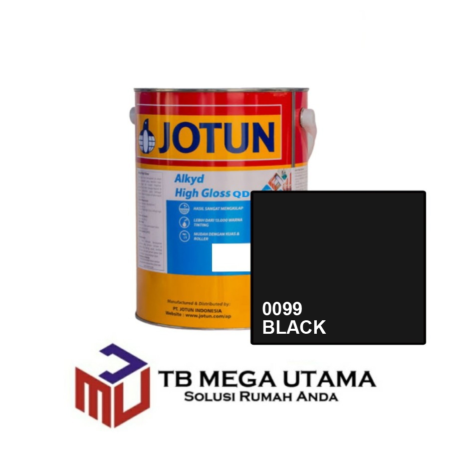 Jual Jotun Alkyd High Gloss QD 0099 Black 5 Liter | 3 | Cat Besi Baja ...