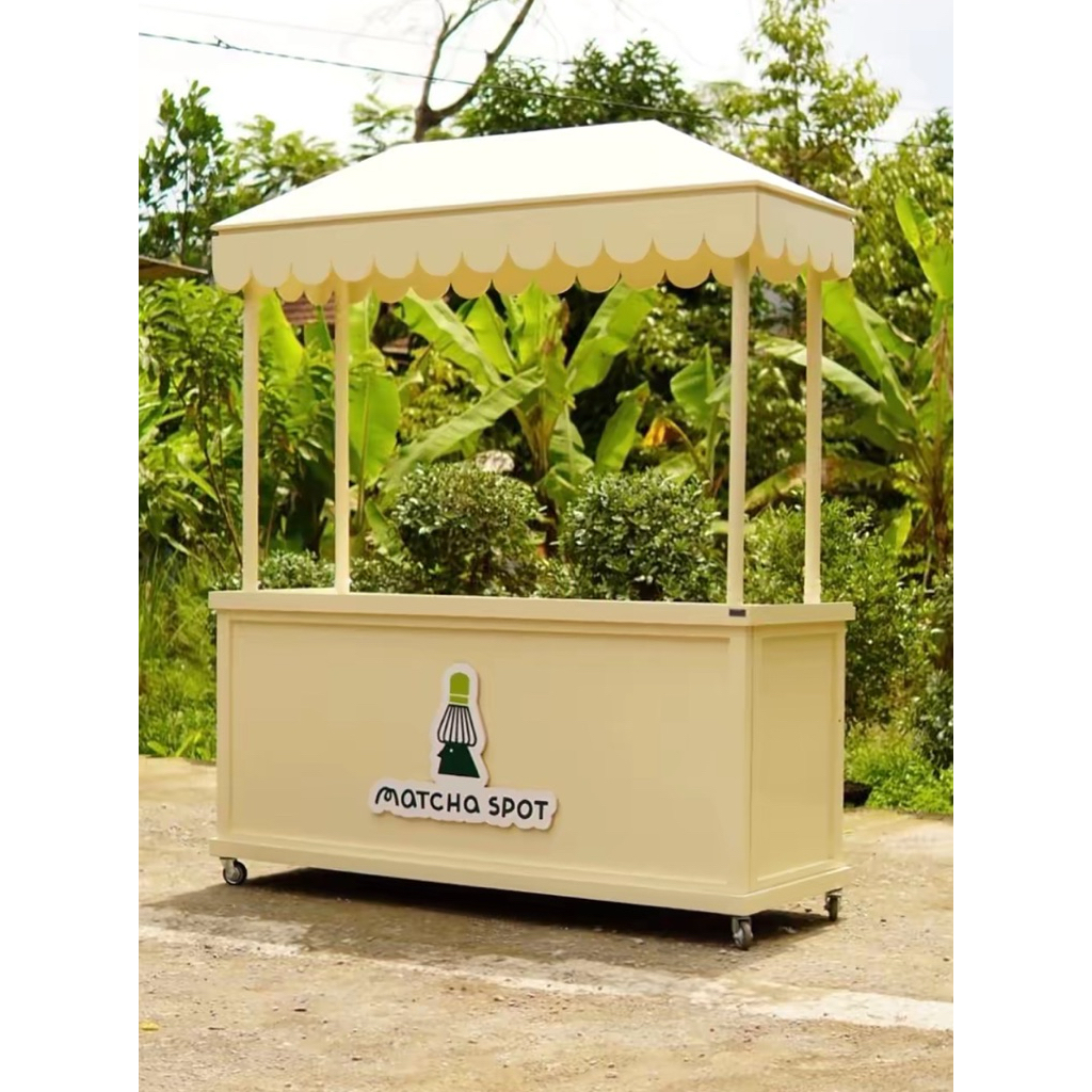 Jual gerobak booth matcha booth minuman booth custom | Shopee Indonesia
