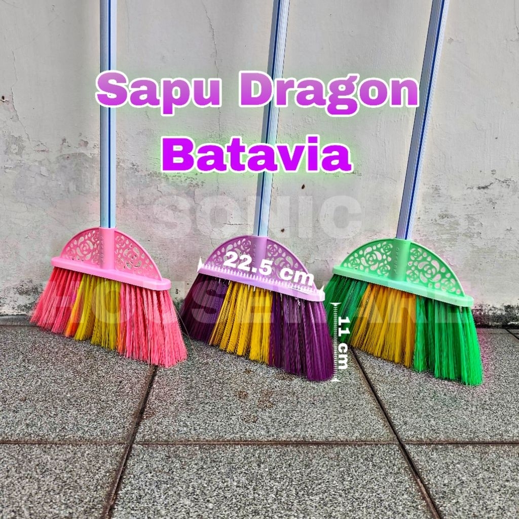 Jual Sapu Lantai Ekonomis Nagoya Love Gagang Besi Broom Senar Warna ...