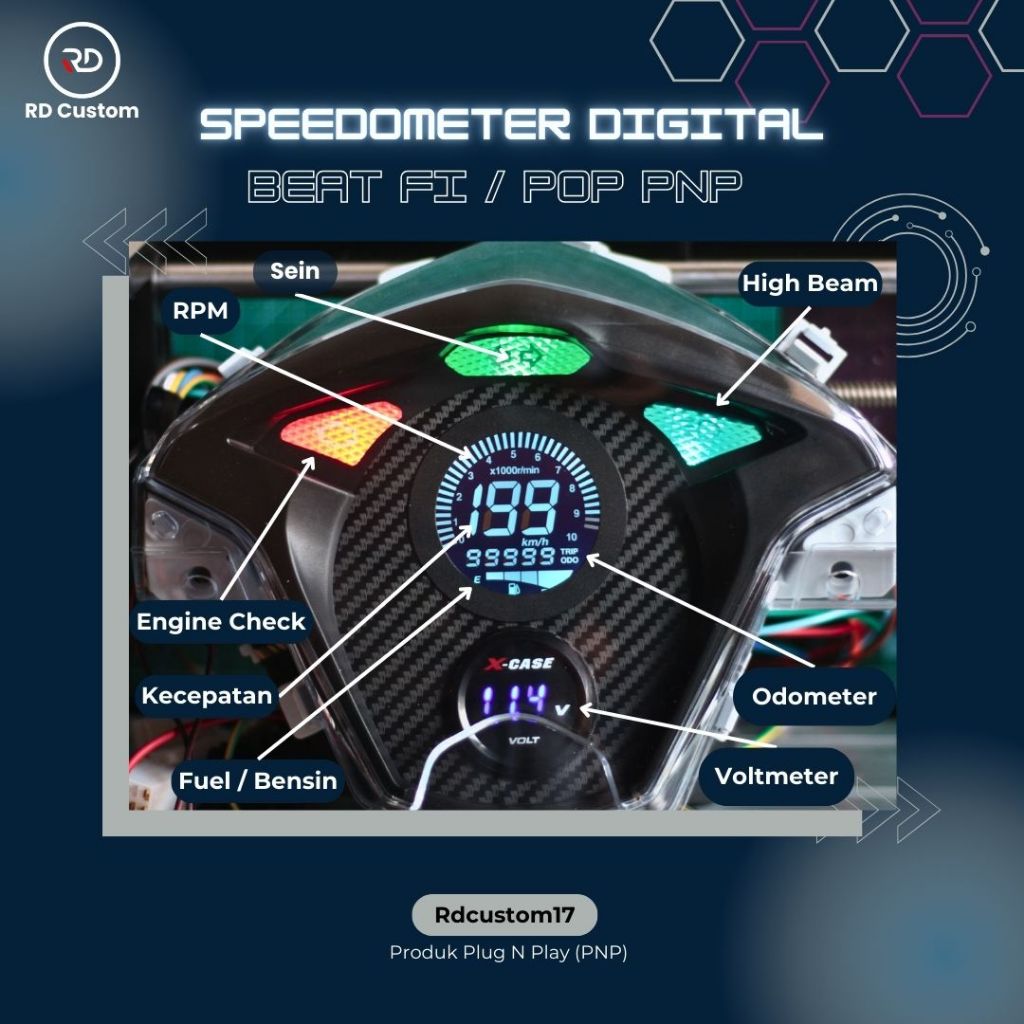 Jual Speedometer Digital Honda Beat Fi Stater Kasar PNP | Shopee Indonesia