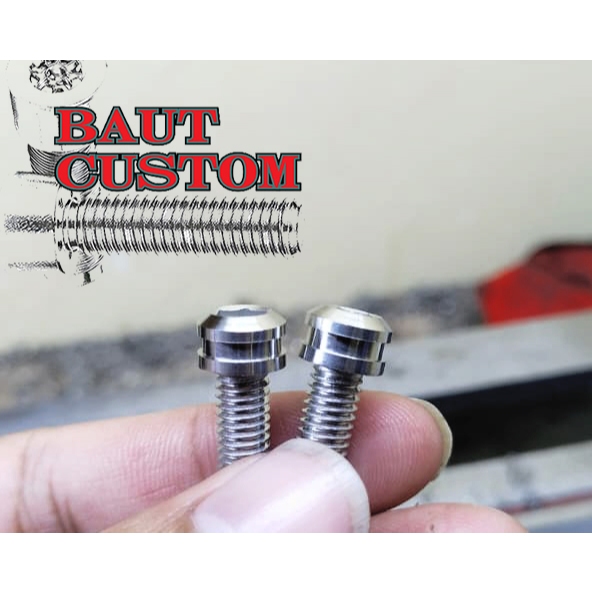 Jual Baut 10 / Baut M6 / Baut L5 Stainless Custom Model Titanium Long ...