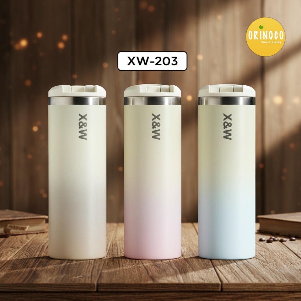 Jual Orinoco Mug Double Wall Stainless XW-203 Keep Hot & Cold 450 ML ...