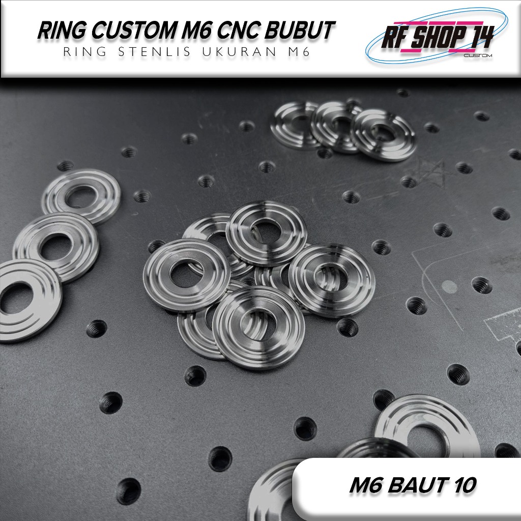 Jual RING STAINLESS CUSTOM UKURAN M6 | Shopee Indonesia