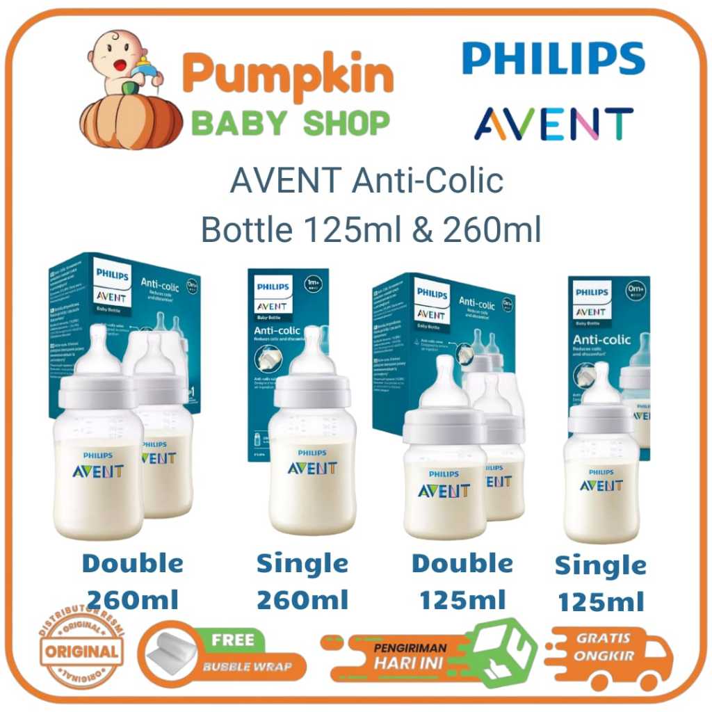 Jual Philips Avent Botol CLASSIC Anti Kolik - Botol Susu Avent 125ml ...