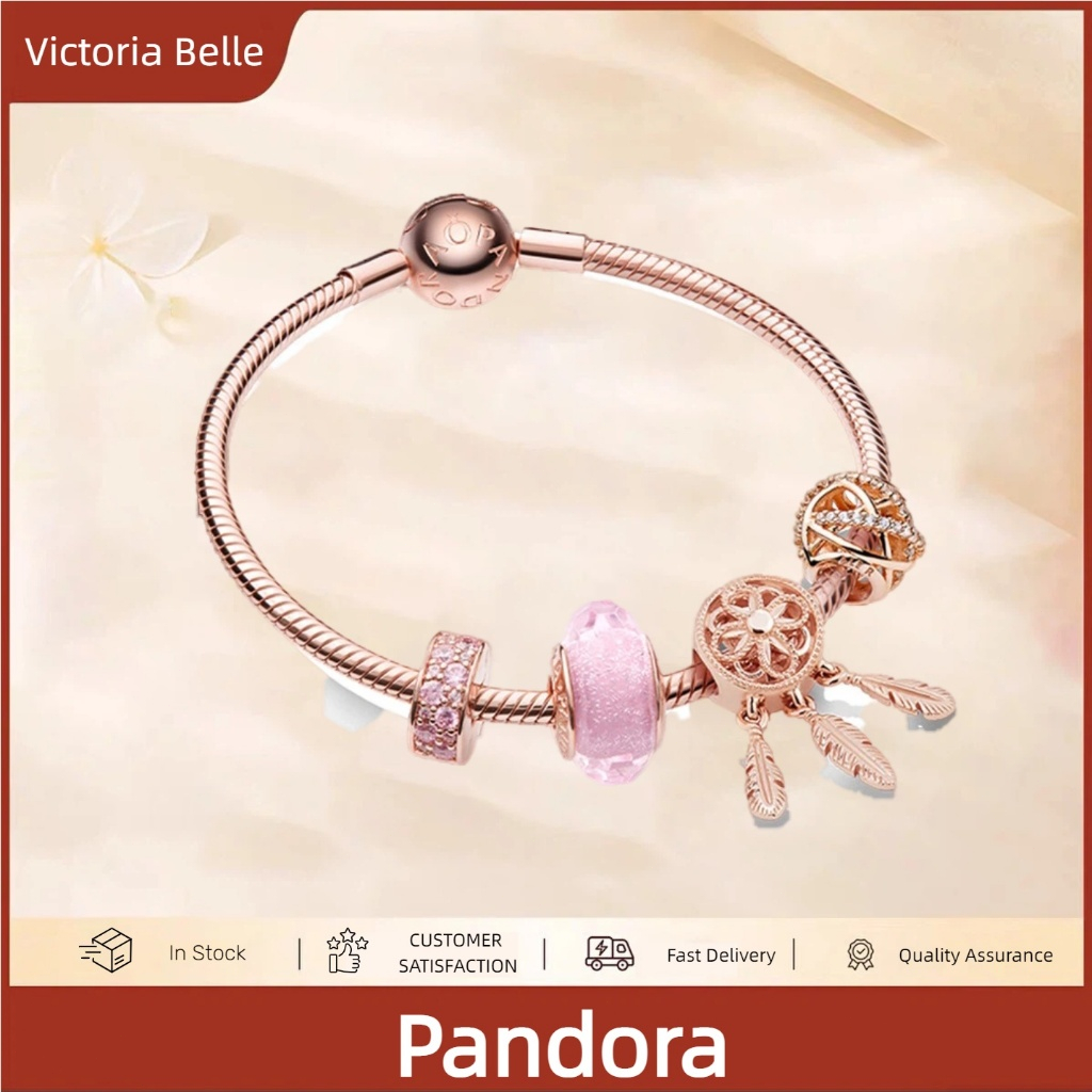 Jual Victoria Belle | Gelang Tangan Pandora dengan Perak & Rose Gold ...