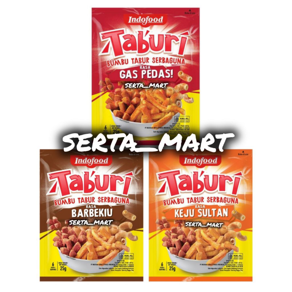 Jual Indofood Taburi 25gr - Bumbu Tabur Serbaguna Gas Pedas / Keju ...