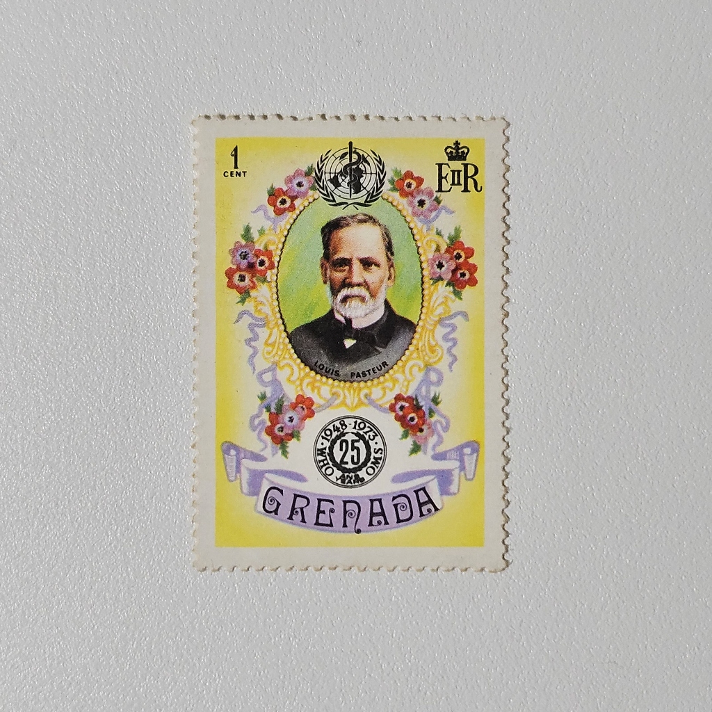 Jual Perangko Luar Negeri Grenada: Louis Pasteur WHO 25th Anniversary ...