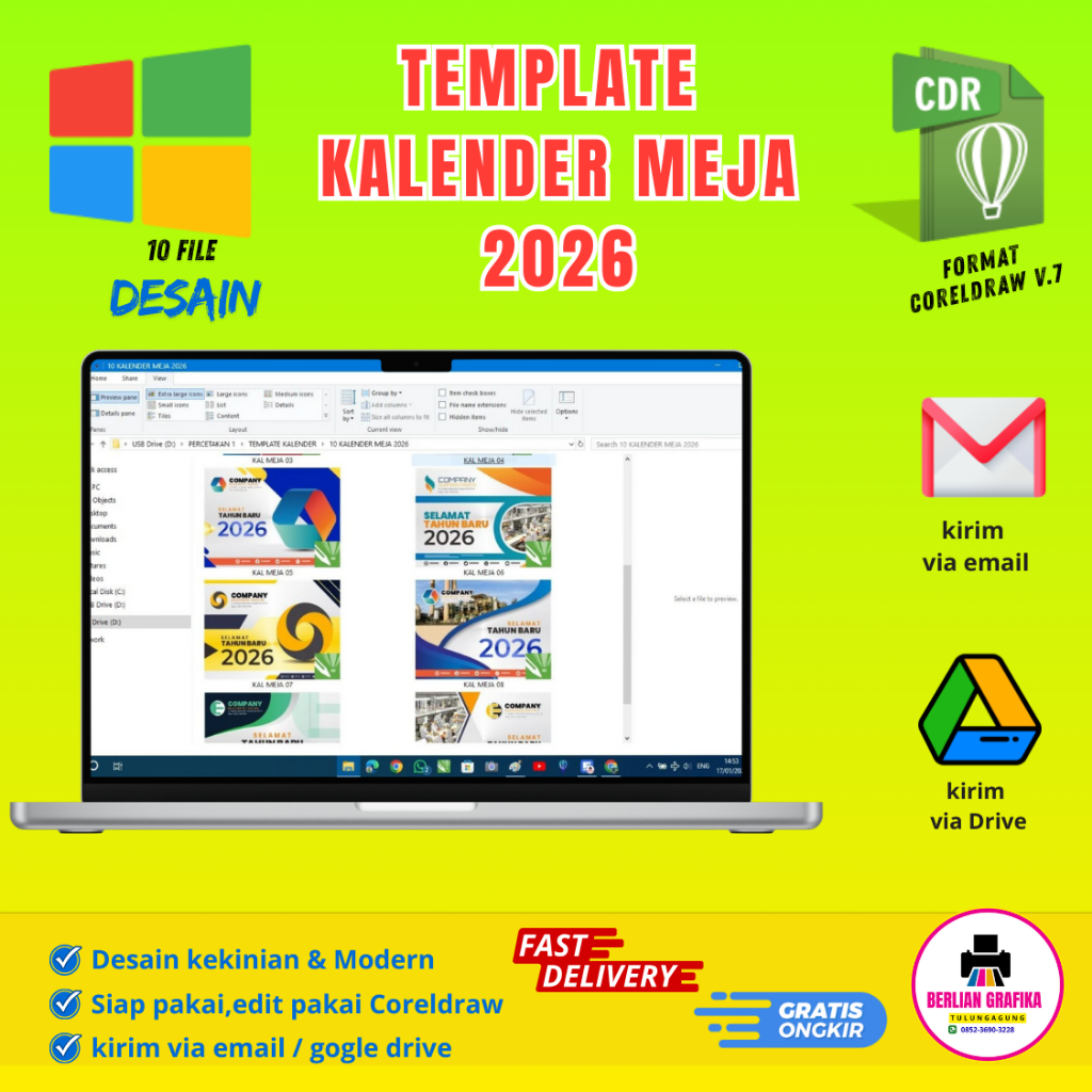 Jual 10 Template Desain kalender meja duduk 2026 Siap Edit format ...