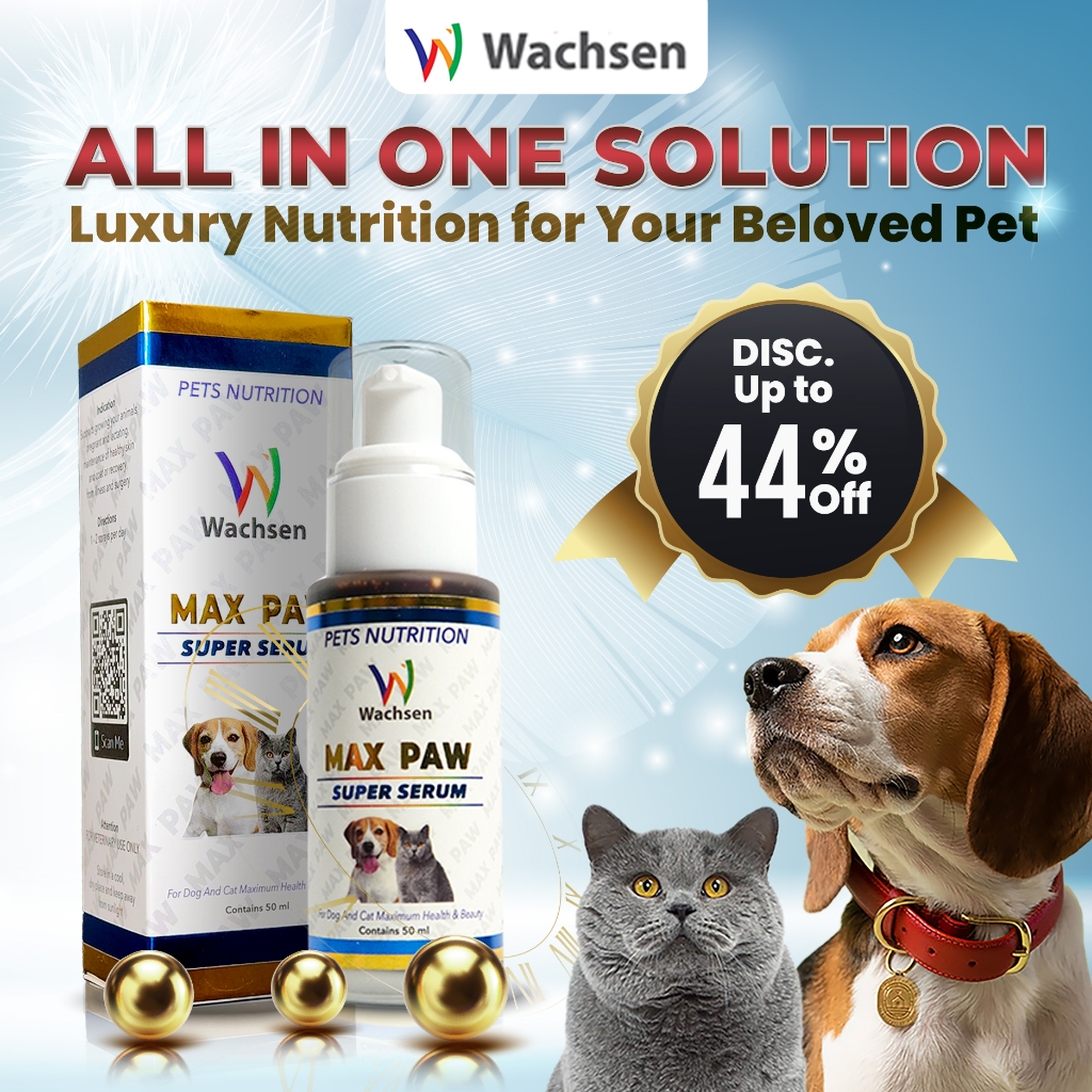 Jual Max Paw Super Serum Standar Emas Perawatan Kucing Anjing Lebih ...