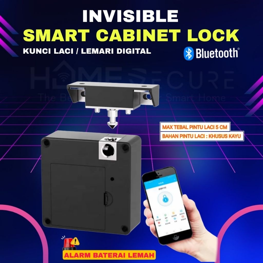 Jual NEW.!! Invisible Smart Cabinet Lock RFID Card dengan Aplikasi ...
