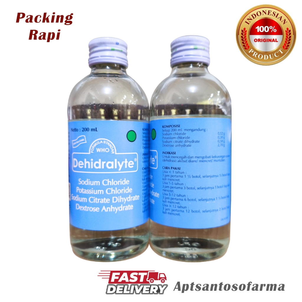 Jual Dehidralyte Oralit 200 ml Resmi BPOM – Aman Saat Diare & Muntah ...