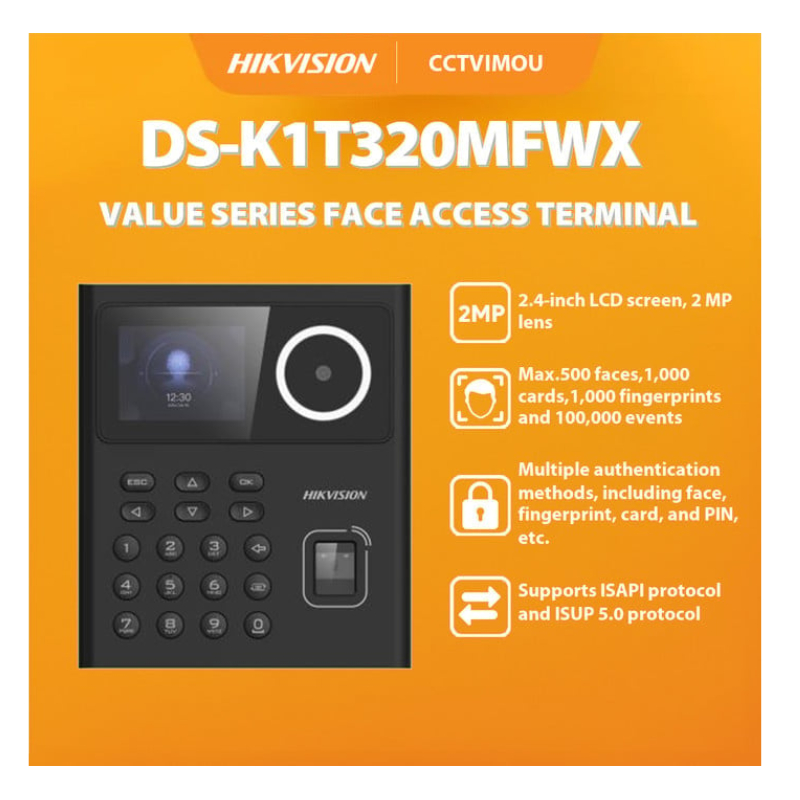 Jual HIKVISION ACCESS CONTROL HIKVISION ( MIFAE CARD, FACE, FINGER ...