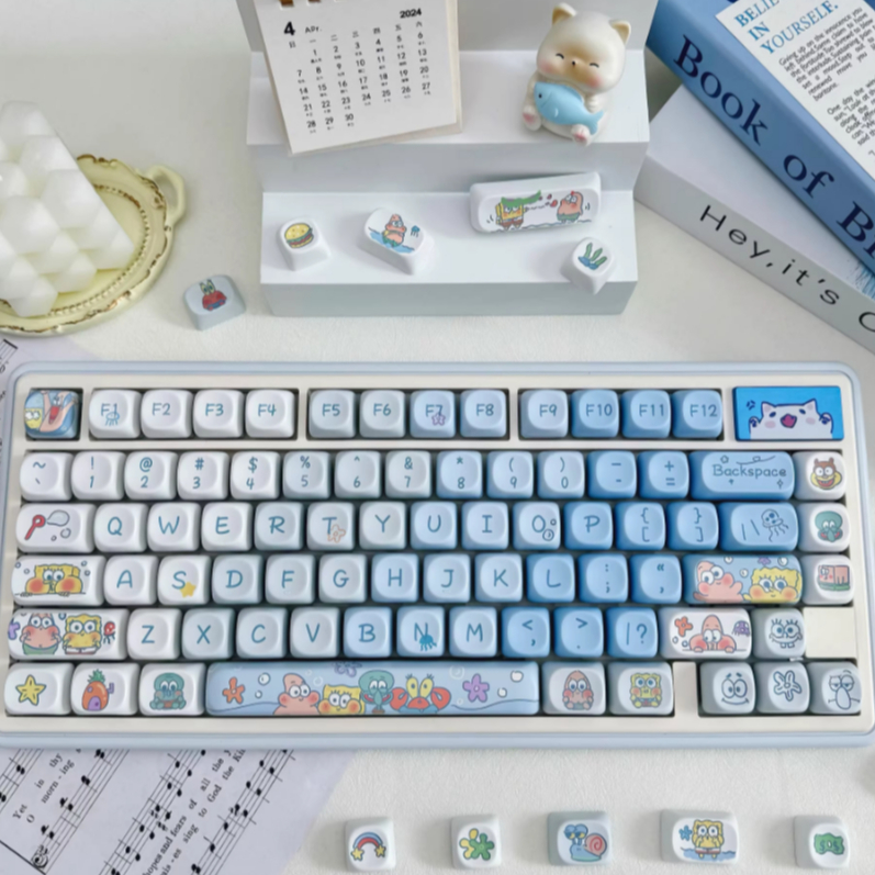 Jual Bijou SPONGEBOB SP95 Cute Spongebob and Patrick PBT 95 keys MOA ...