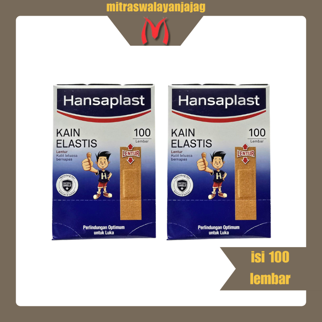 Jual Hansaplast Plester Luka Standart Elastis isi 100 lembar | Shopee ...