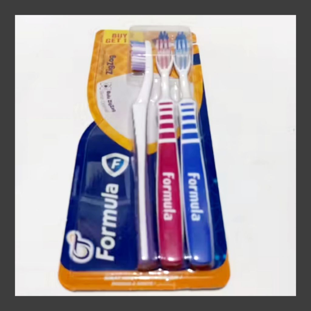 Jual sikat gigi formula zig zag isi 3pc | Shopee Indonesia