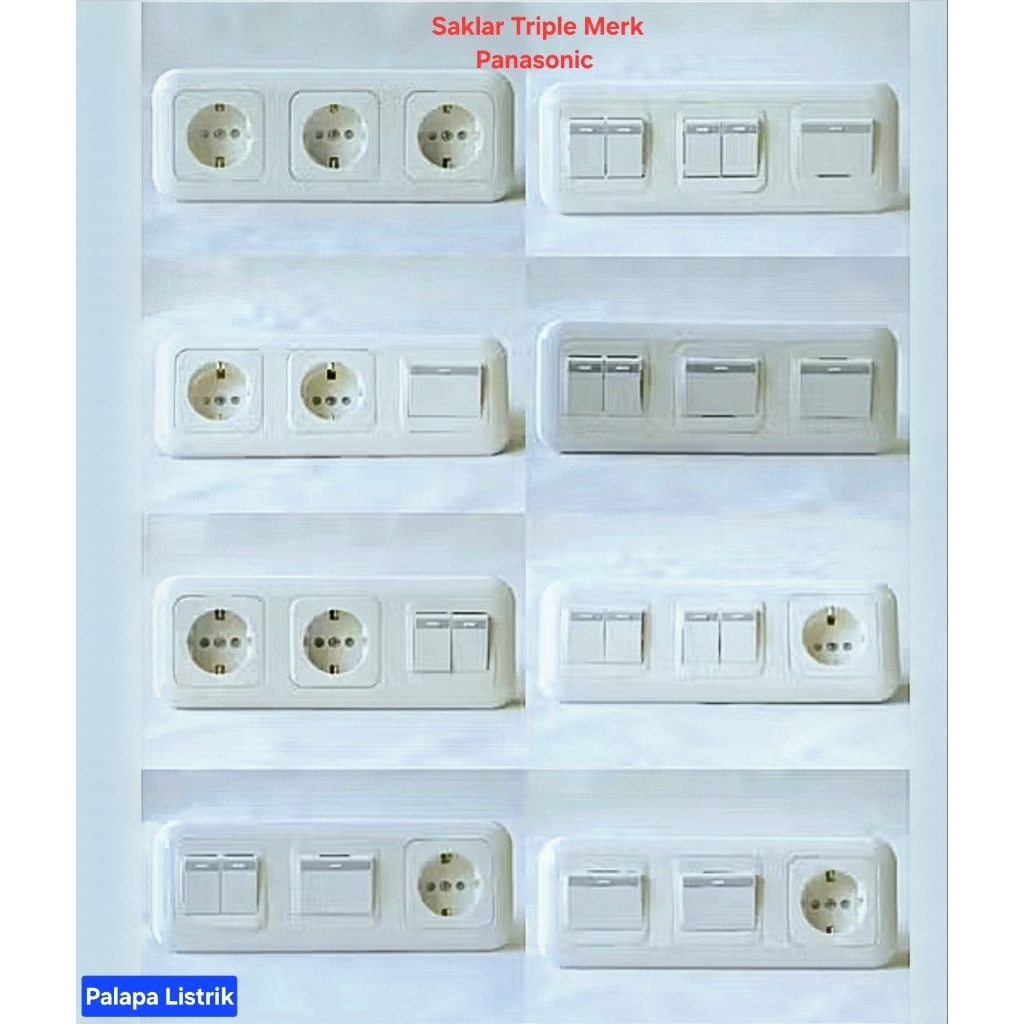 Jual Saklar 3 Gang Variasi Merk Panasonic | Shopee Indonesia