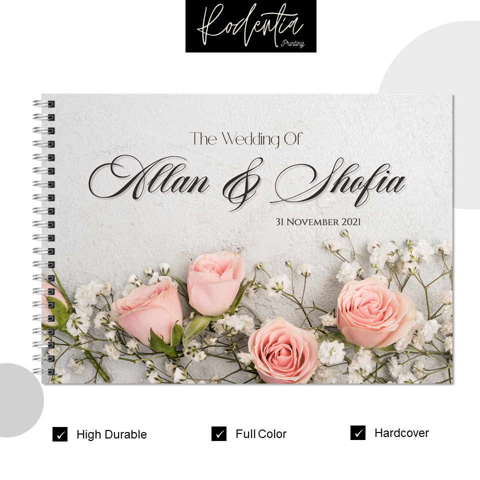 Jual Hard Cover Buku Tamu Guest Book Premium Custom Penikahan Khitanan ...