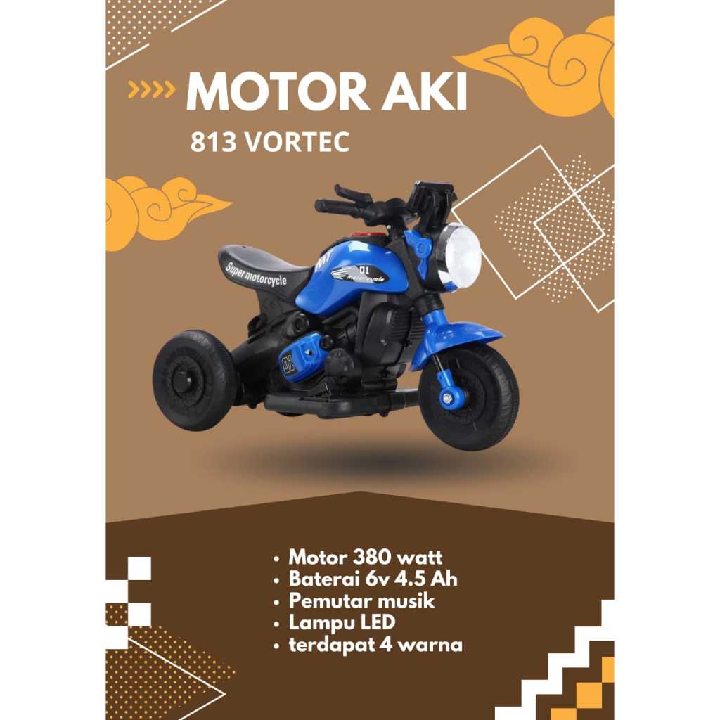 Jual Motor Aki Anak / Mainan Anak Motor Motoran Aki Cas Charger / Motor ...