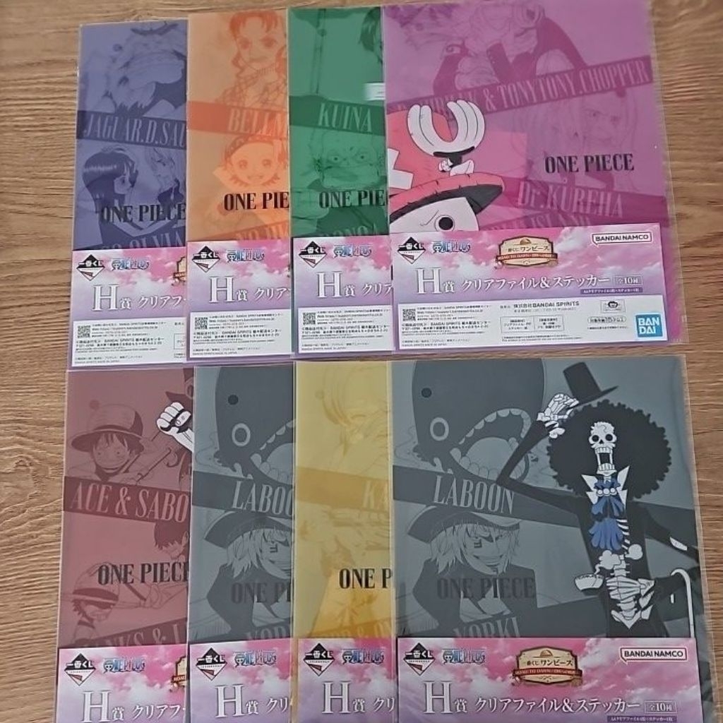 Jual ONE PIECE Clear File (Map Bening) A4 dan Sticker Ichiban Kuji One ...
