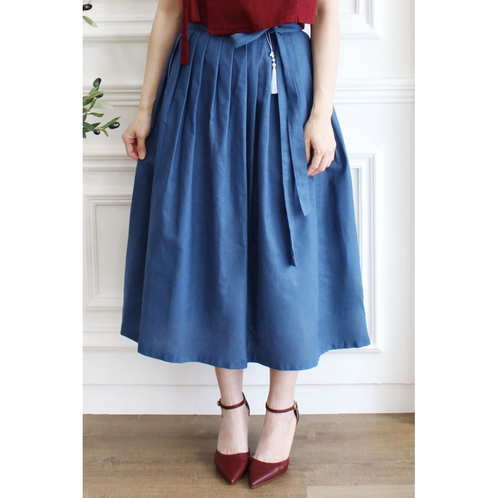 Jual Jiyoung Hanbok Skirt / Modern Hanbok Skirt / Rok lilit / Wrap ...