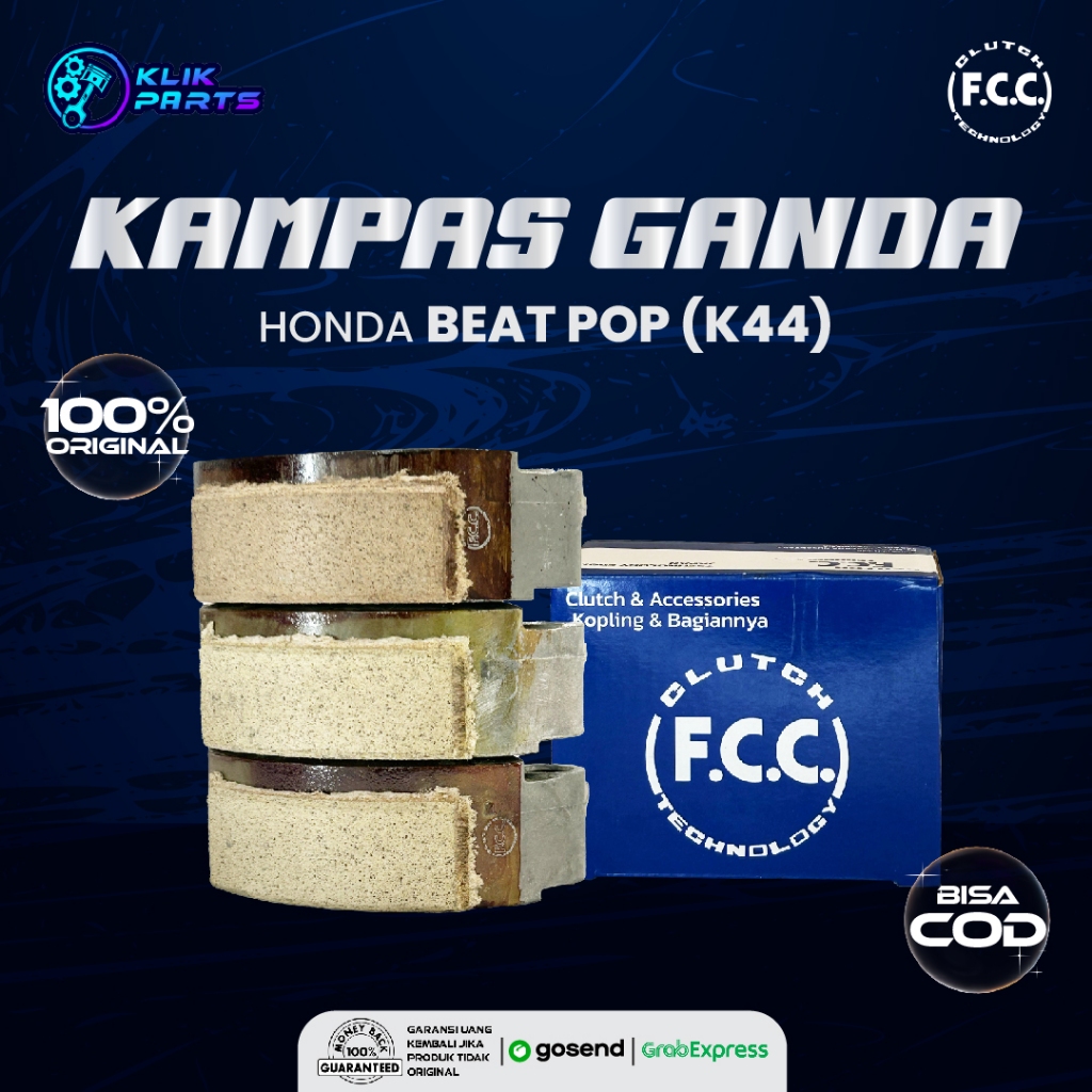 Jual FCC Kampas Ganda Motor Honda Beat Pop eSP, Beat Sporty eSP (K44 ...