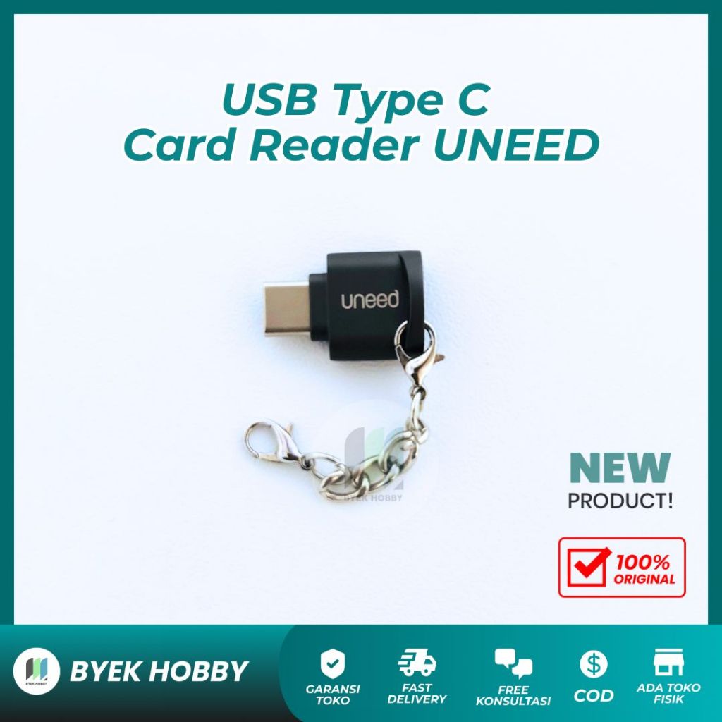 Jual USB Type C Card Reader UNEED Original | Shopee Indonesia